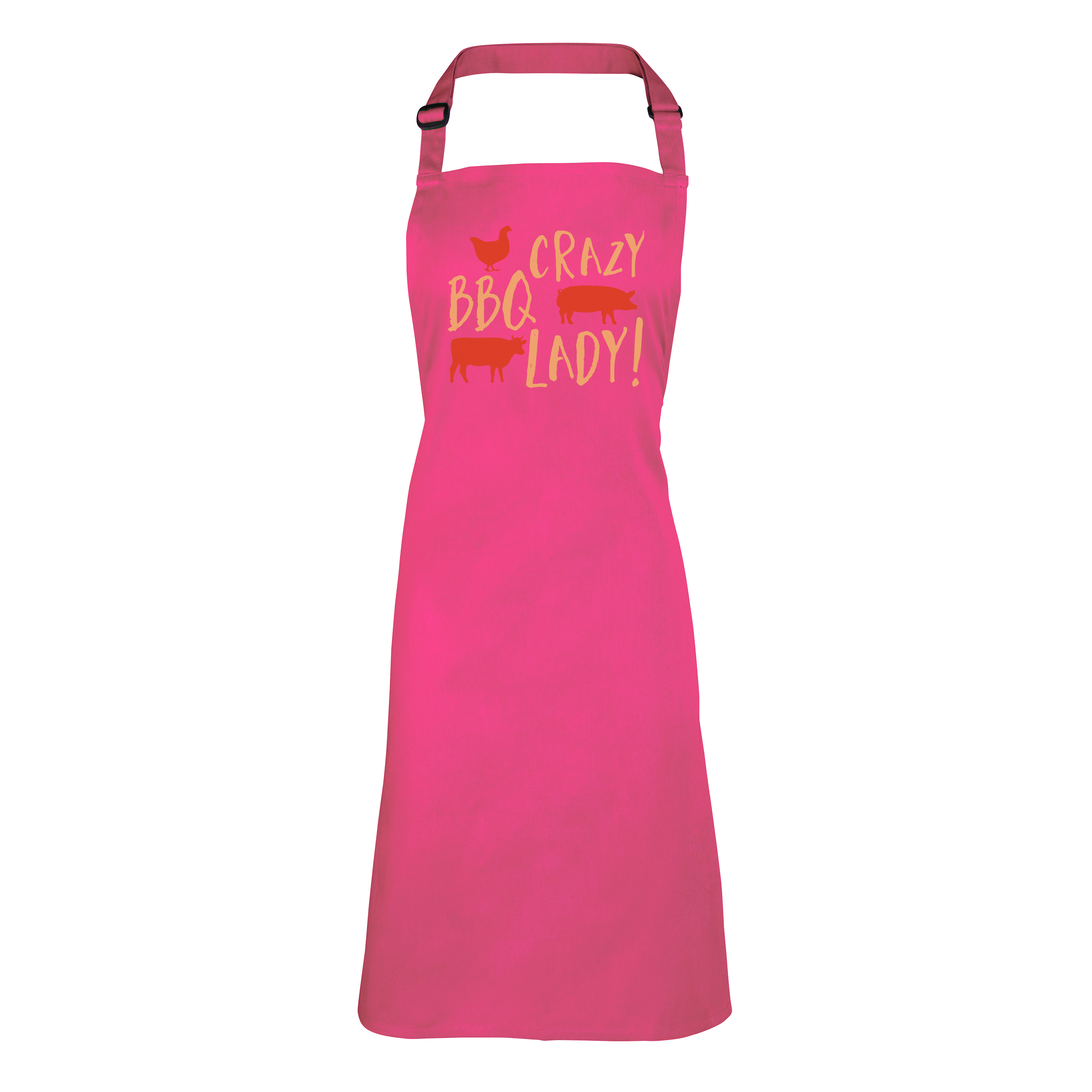 Crazy BBQ Lady Apron Mens Womens Grilling Grill Barbecue Cooking BBQ ...